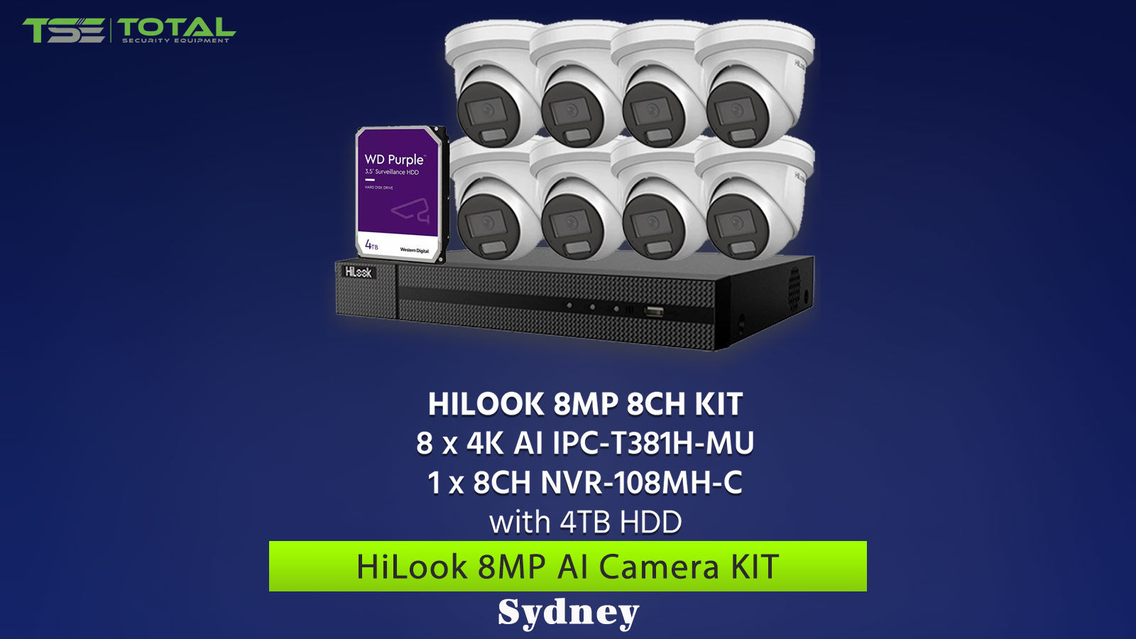 HiLook 8MP AI Camera KIT Sydney: Best Price at TSE – Total Security ...