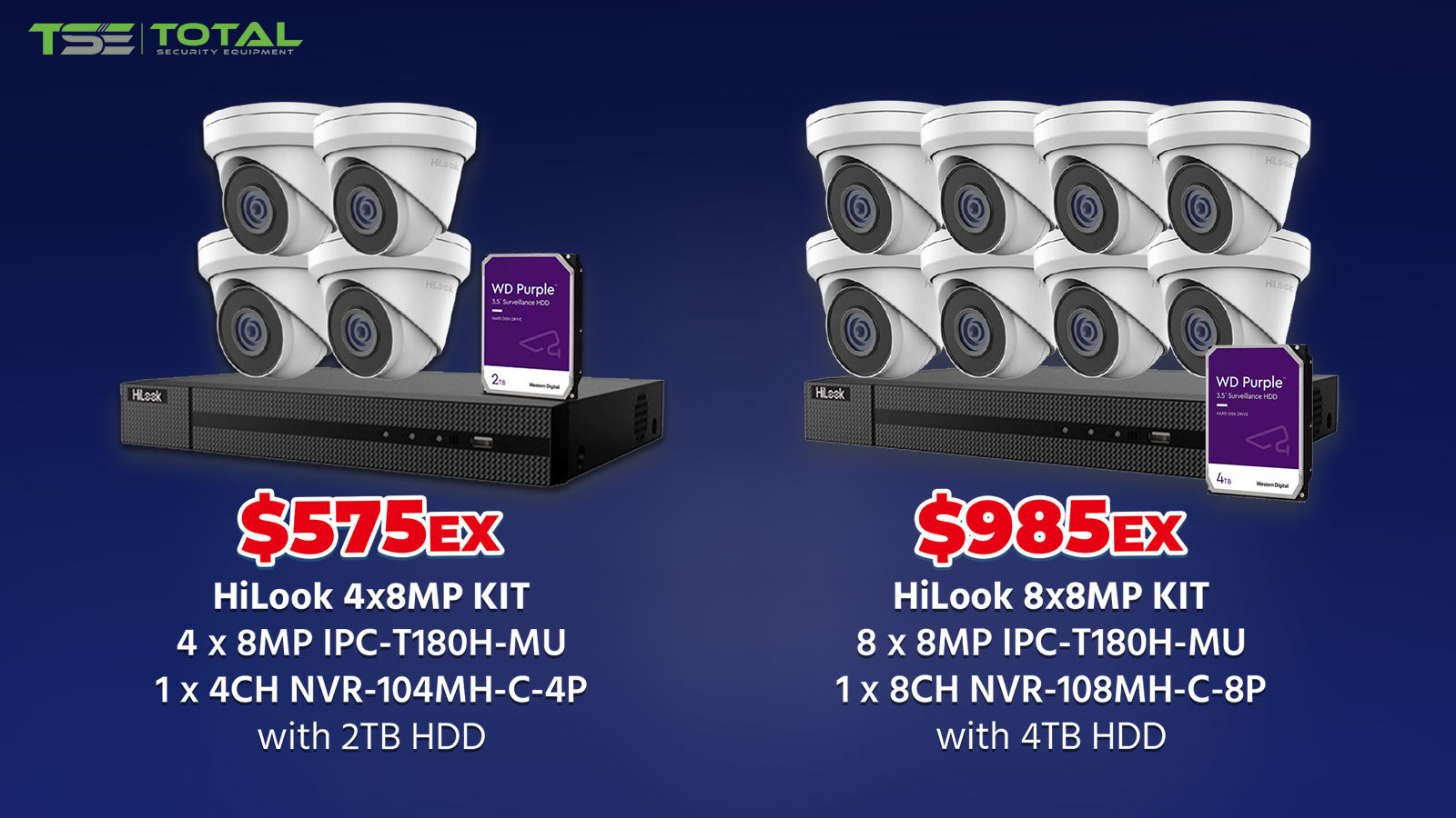 HiLook 8MP Camera KIT Melbourne: Features & Pricing at TSE – Total ...