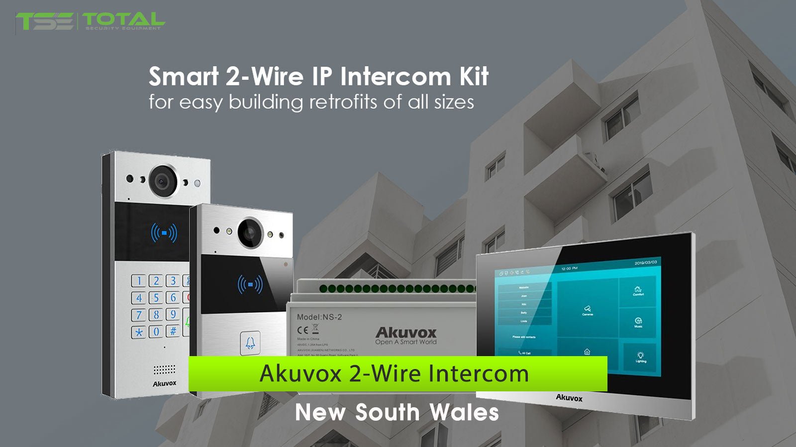 Akuvox 2-Wire Intercom New South Wales near me I TSE – Total Security ...