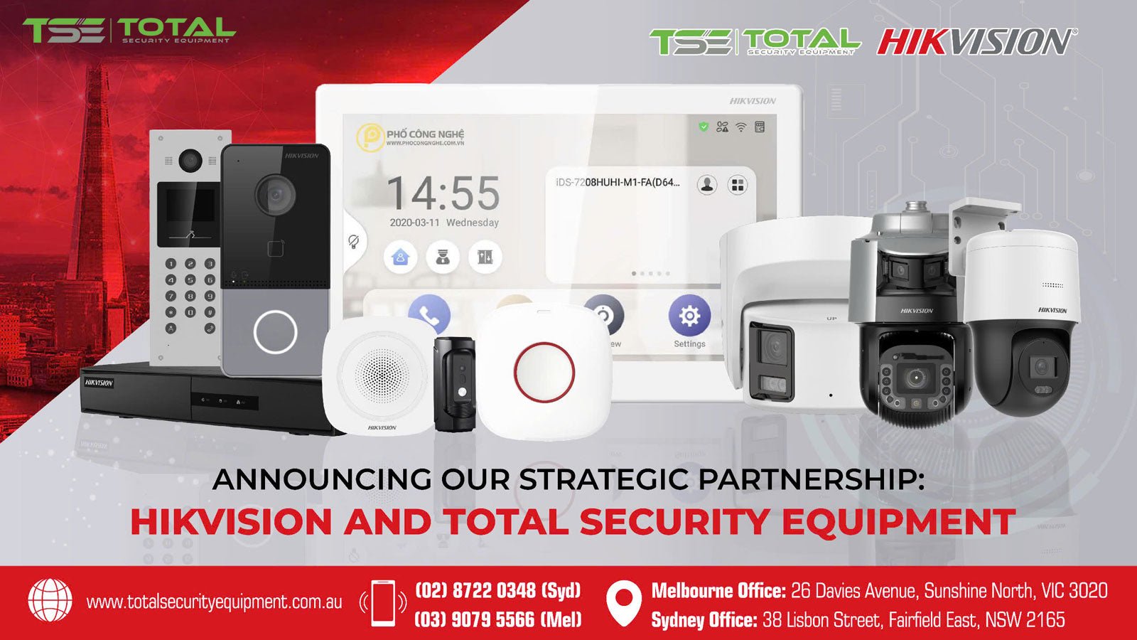 TSE Strategic Partner HIKVision in Australia – Total Security Equipment